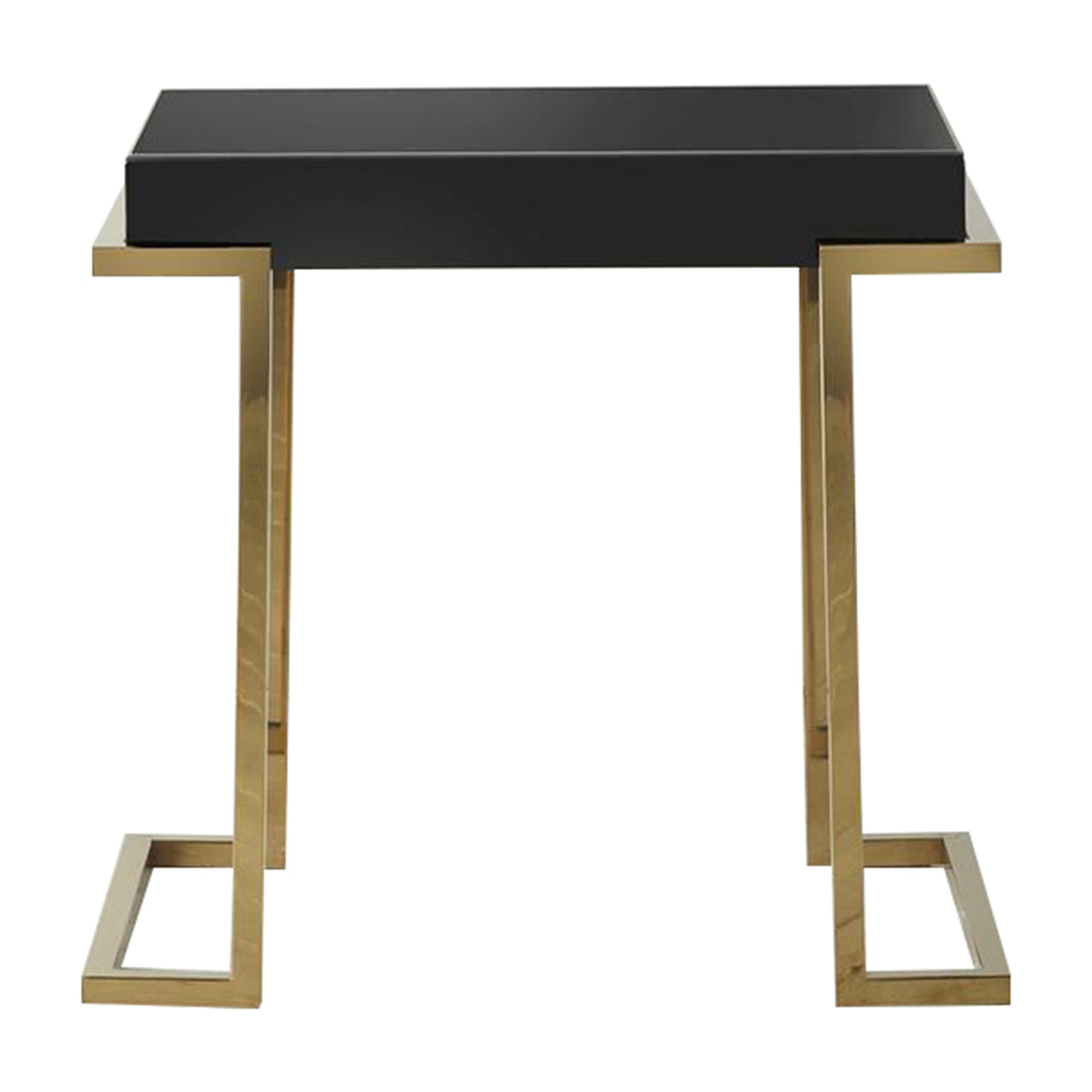 Delray Black Mirrored Side Table – Bespoke Sofa